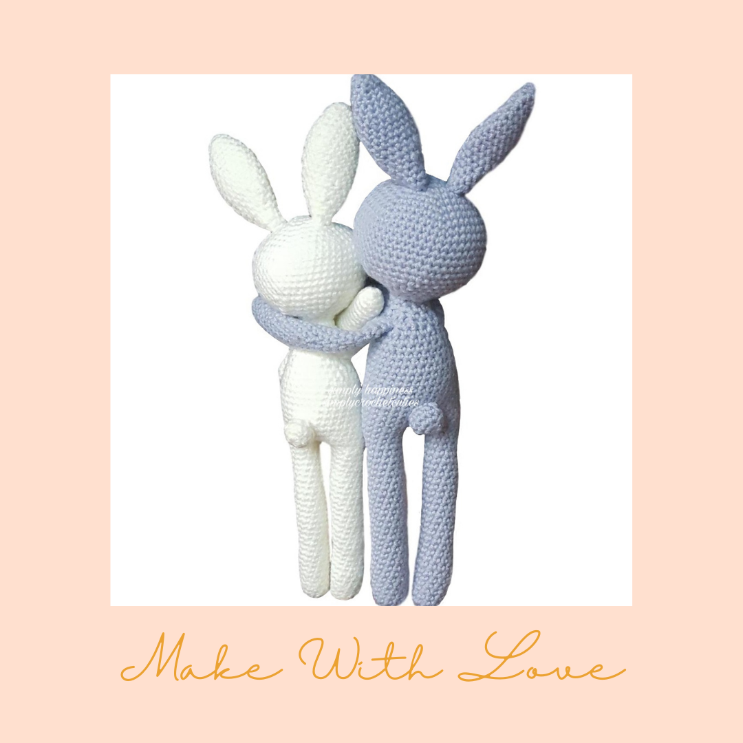 Riley The Sibling Bunny Amigurumi Plush Toy – simplyhappiness
